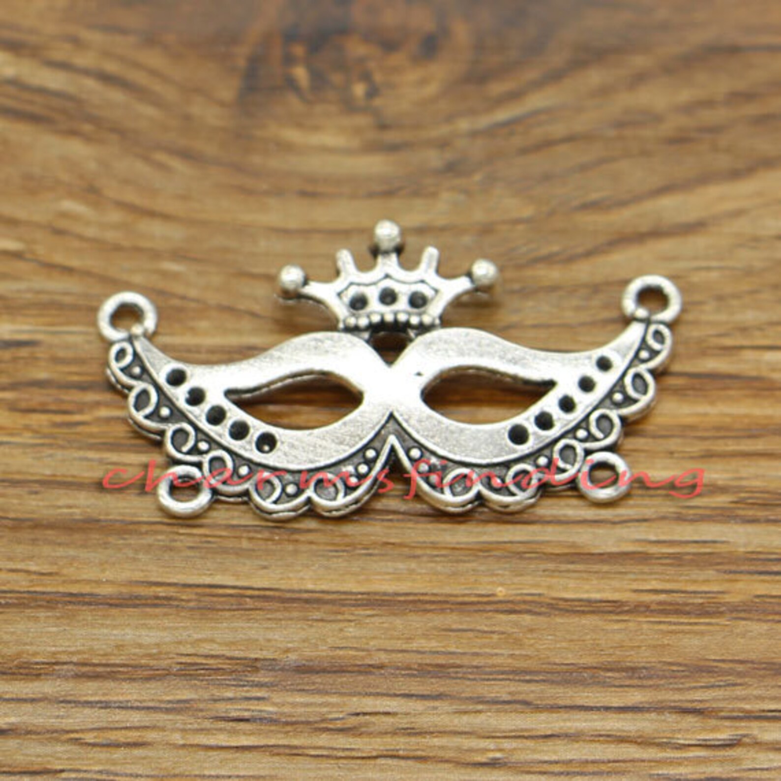 10pcs Large Mask Charms Masquerade Charms Antique Silver Tone | Etsy