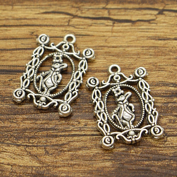 12pcs Rabbit and Photo Frame Charms Picture Charms Antique | Etsy