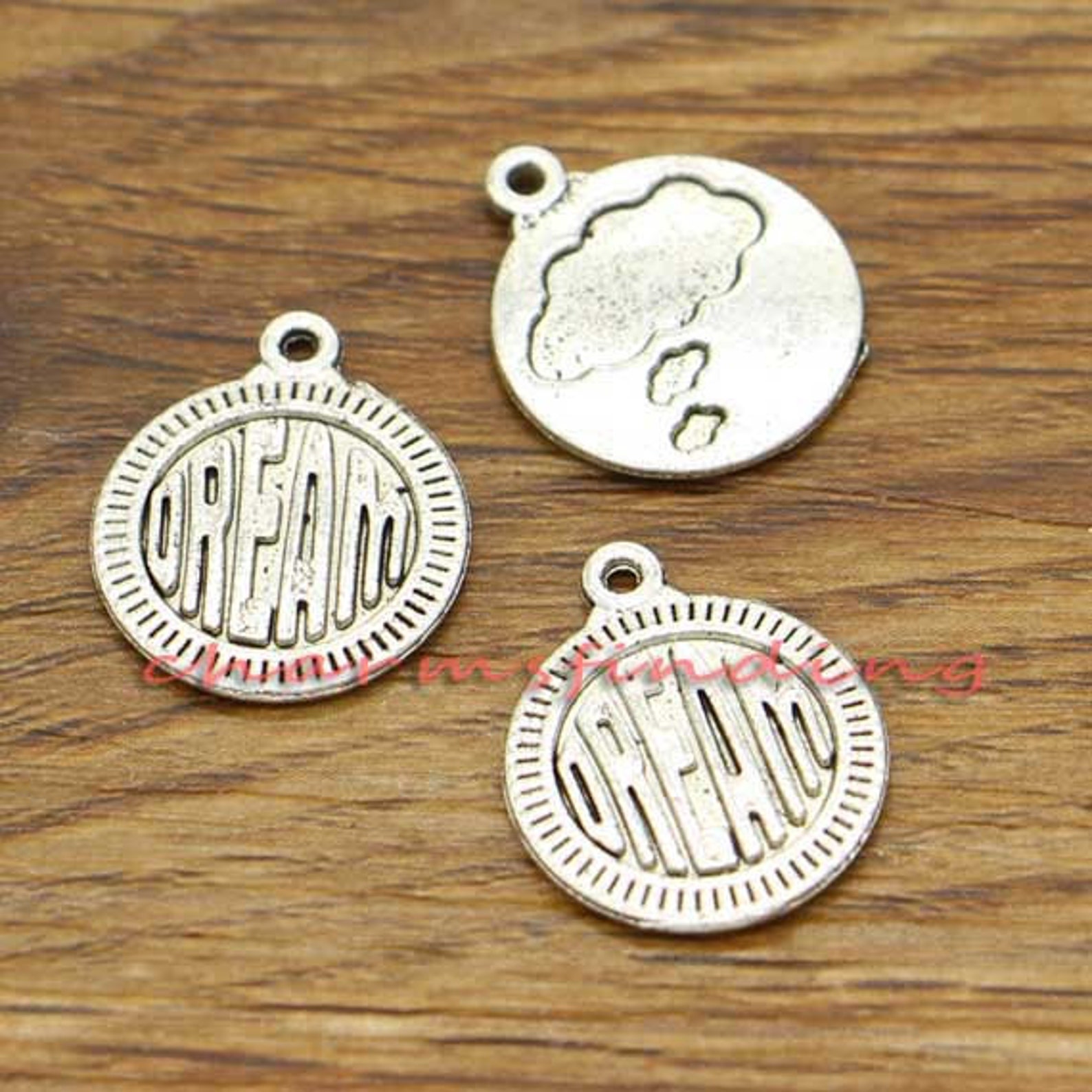 30pcs Dream Charms Word Charms Antique Silver Tone 18x15mm - Etsy