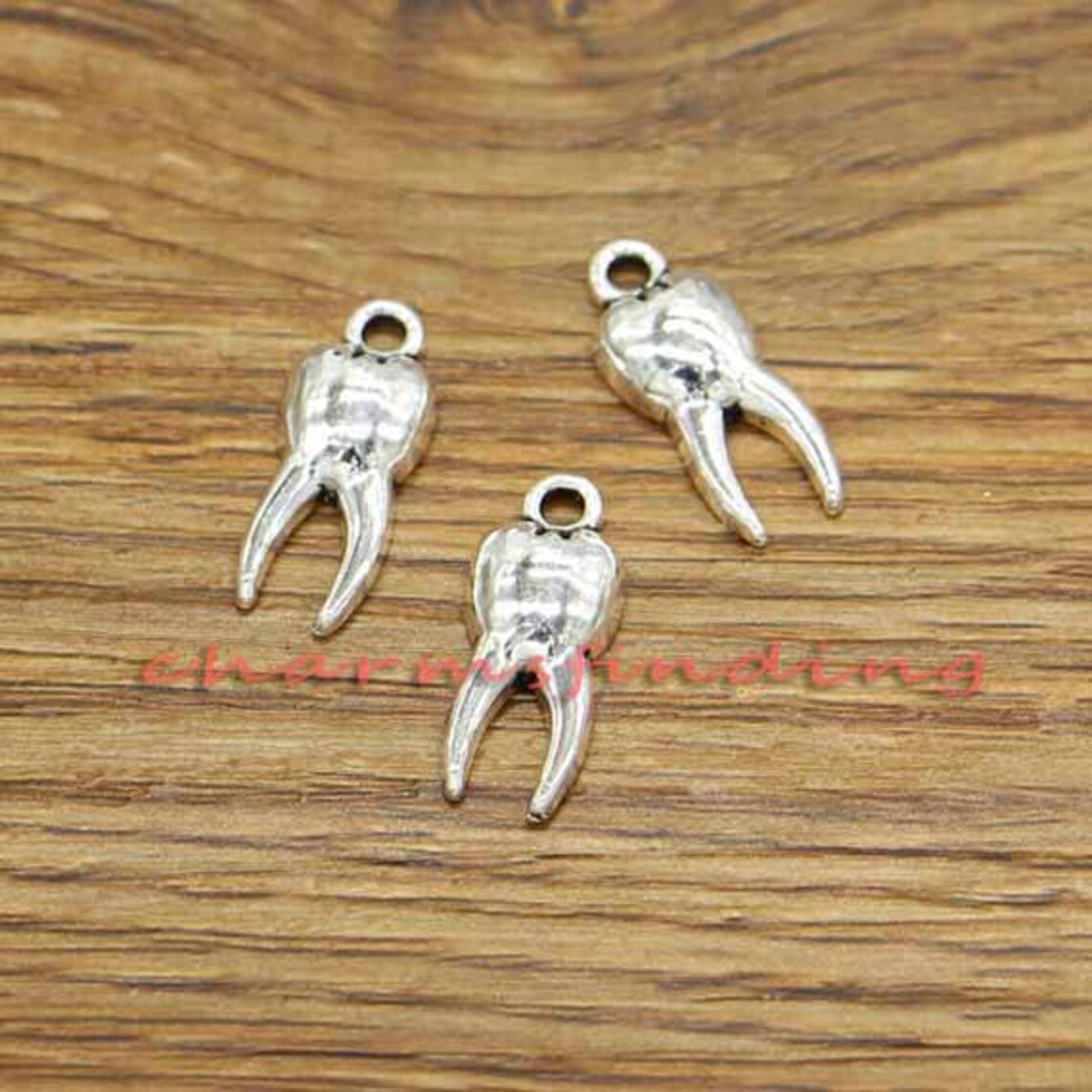 50pcs Tooth Teeth Charms Dental 3D Charm Antique Silver Tone - Etsy