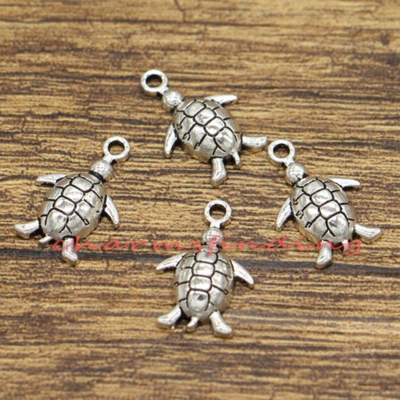 30pcs Turtle Charms Tortoise Charms Animal Charms Antique - Etsy