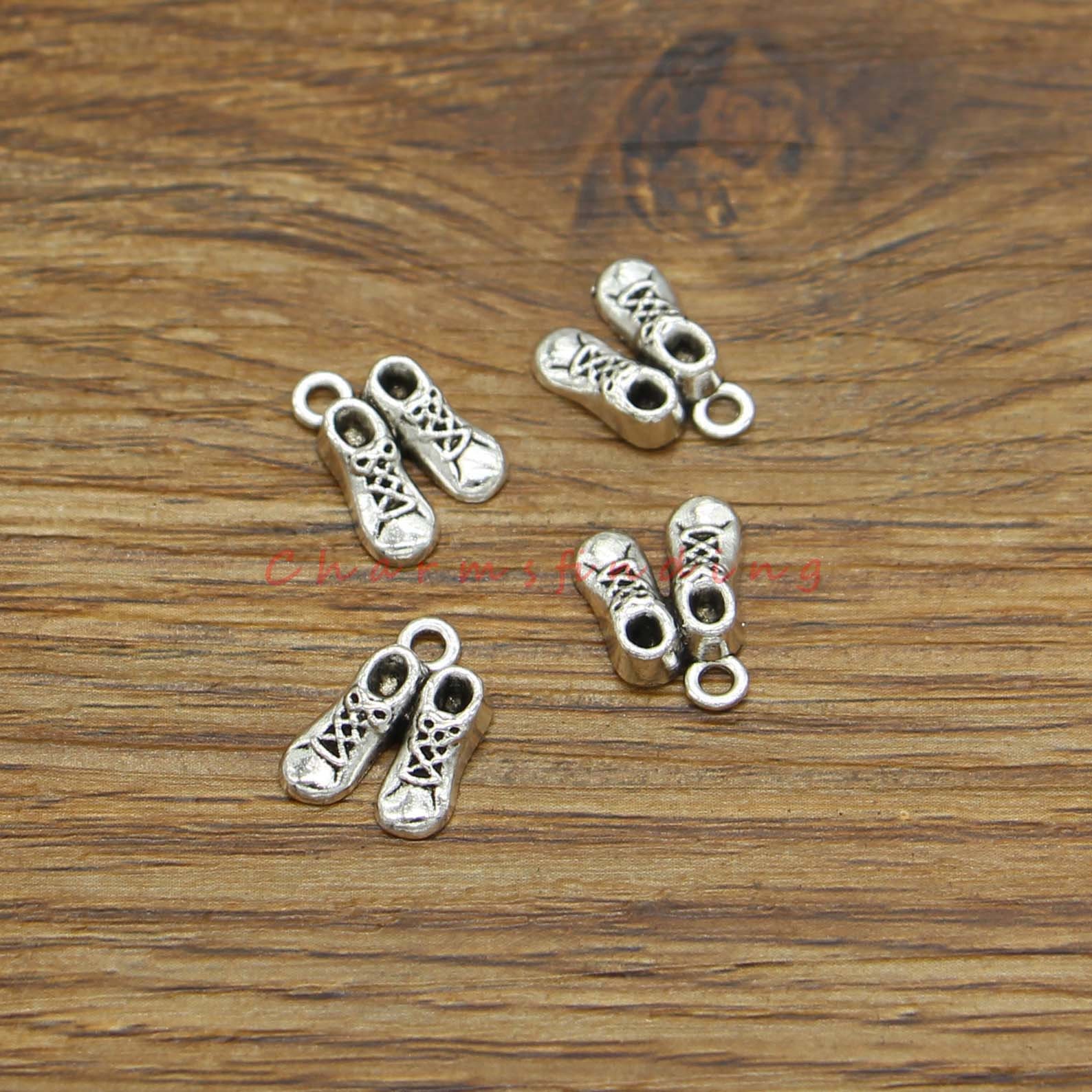 30pcs Running Shoe Charms 3D Charms Sneakers Charms Antique | Etsy
