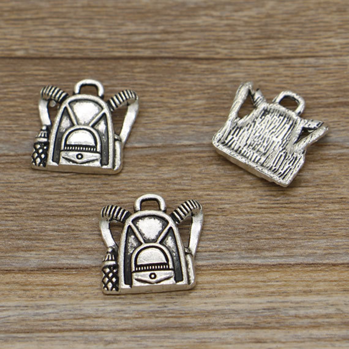 20pcs Backpacke Charms Knapsack Charms Antique Silver Tone - Etsy
