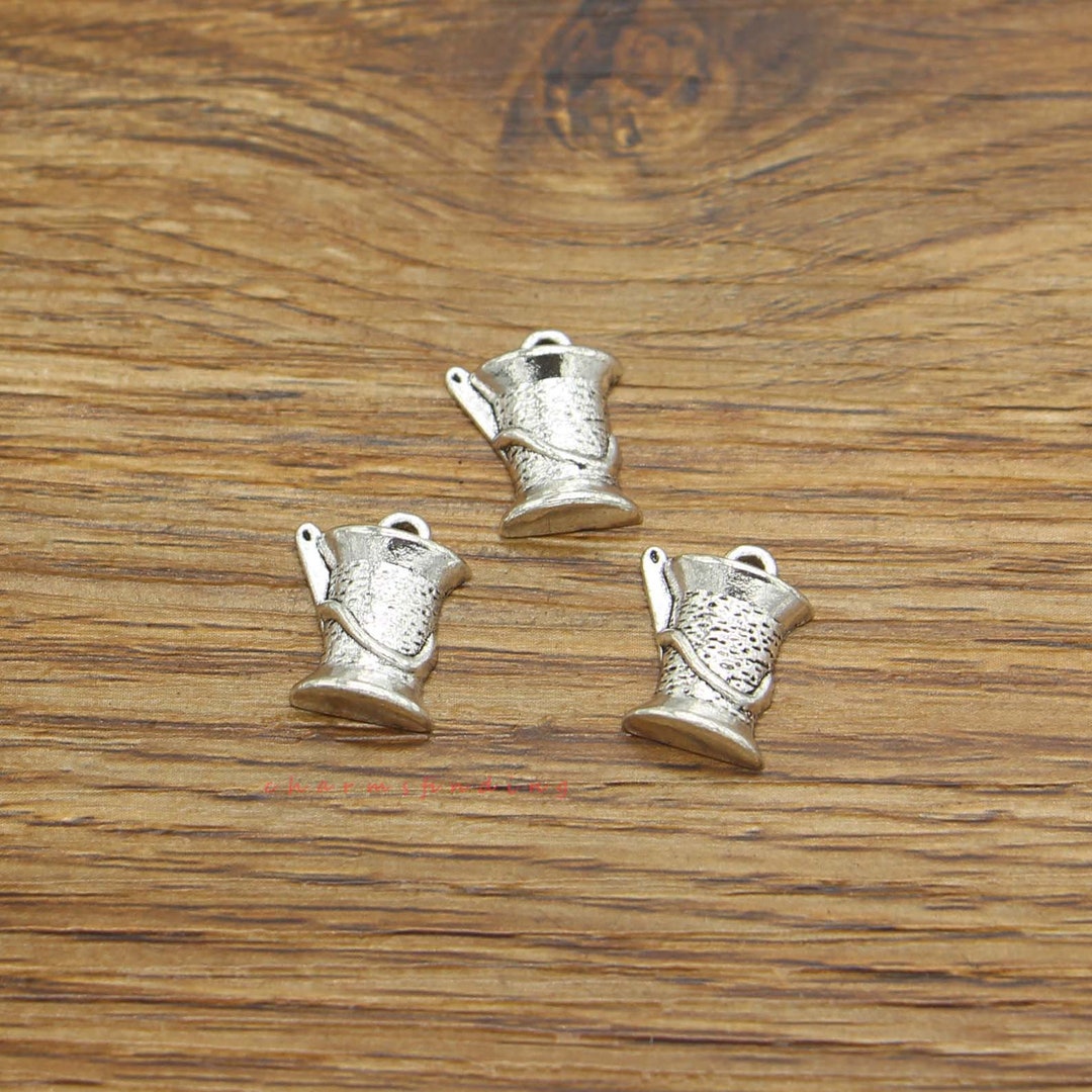 30pcs Sewing Charms Thread and Needle Charms Antique Silver Tone ...