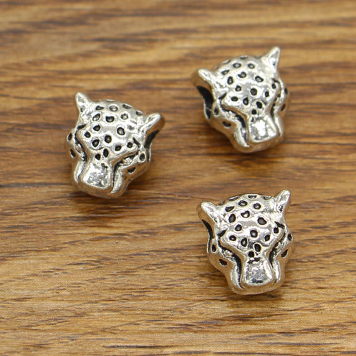 15pcs Leopard Beads Large European Bead Spacers Animal Beads | Etsy