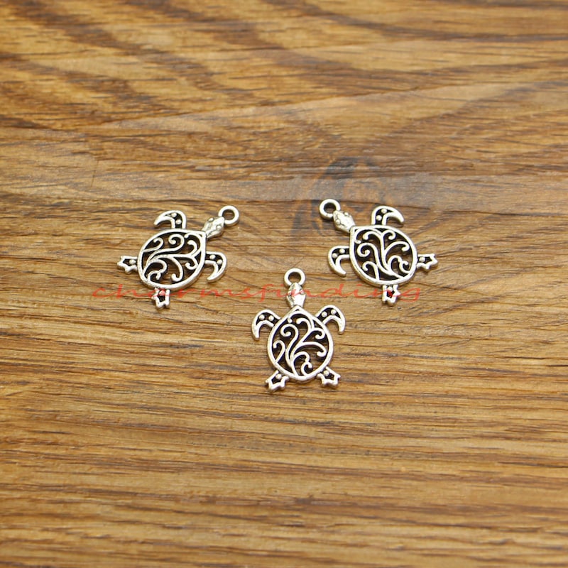 Tortoise Silver Antique - Etsy