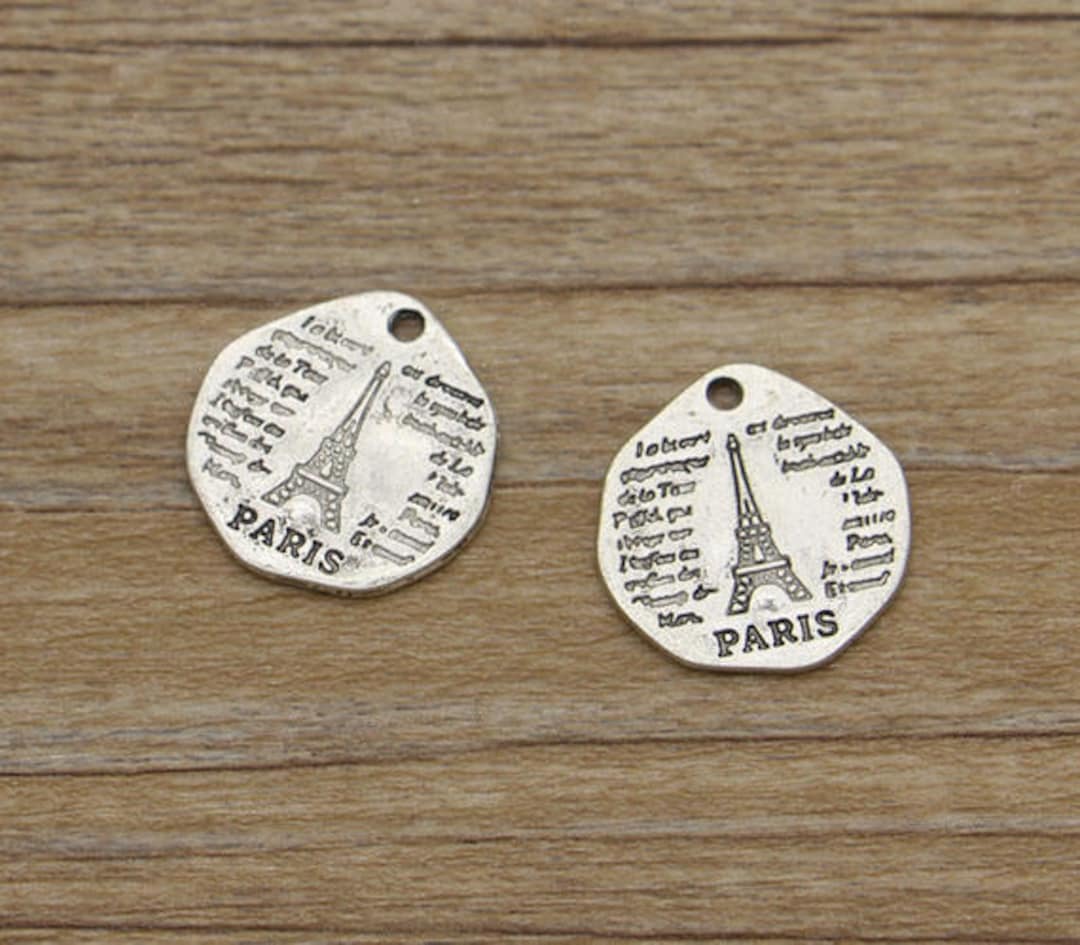 20pcs Eiffel Tower Charms France Paris Charms Double Sided Antique ...