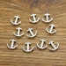 50pcs Anchor Beads Spacers Charms Nautical Sailing Beads Antique Silver ...