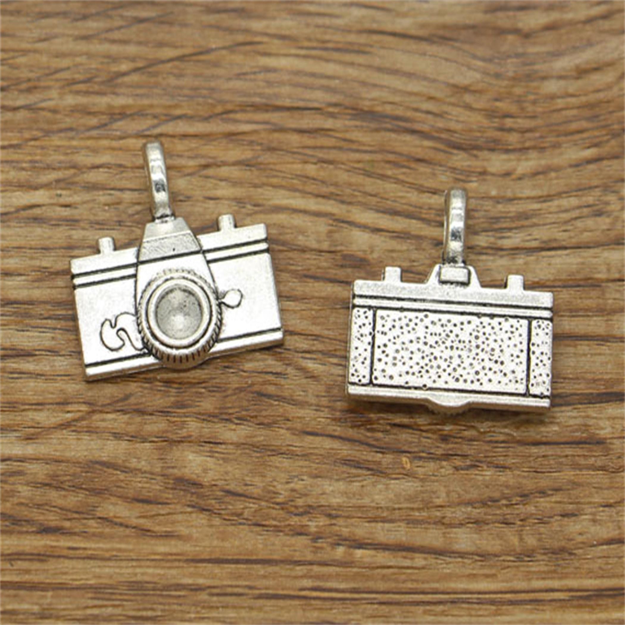 12pcs Camera Charms Photographer Charm Antique Silver Tone 22x21mm ...
