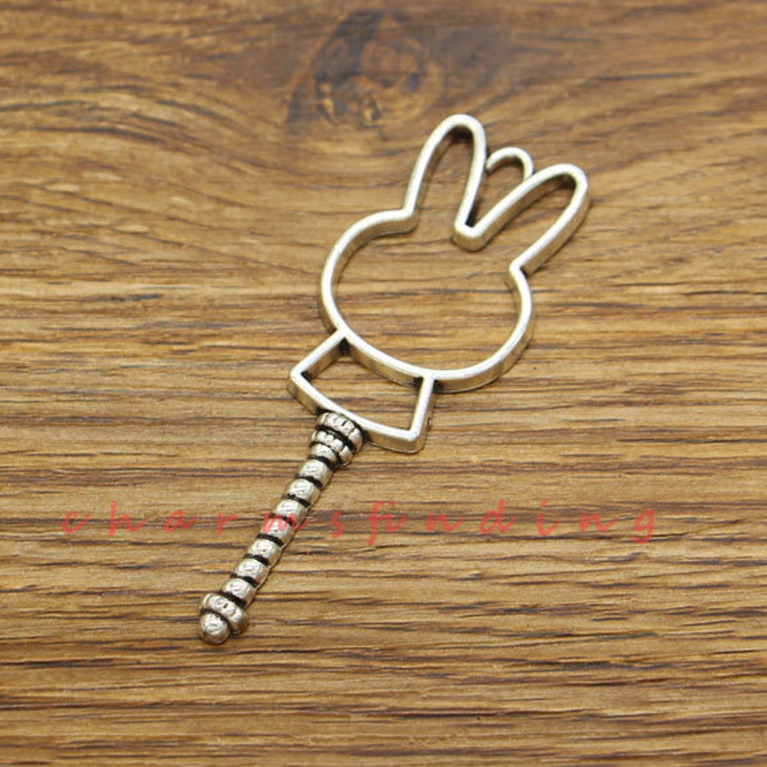 8pcs Large Bunny Pendant Charms Rabbit Charms Hollow Design - Etsy