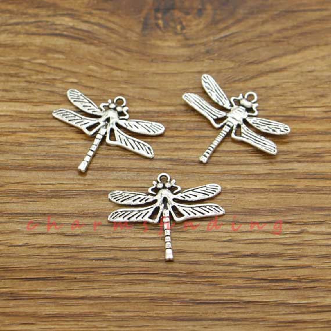 20pcs Dragonfly Charms Insect Fly Charms Antique Silver Tone - Etsy