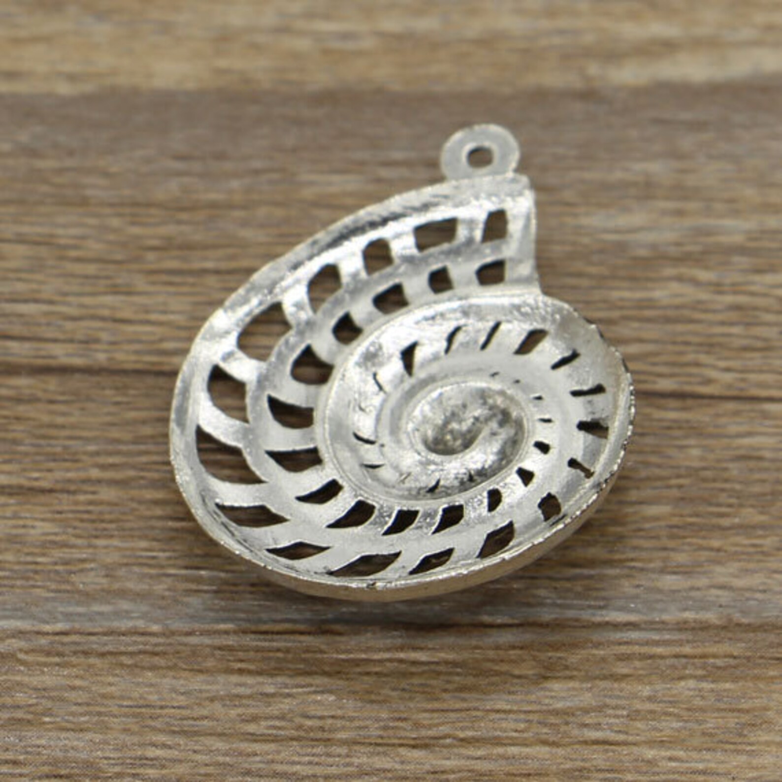 10pcs Large Seashell Charms Conch Shell Charm Antique Silver - Etsy