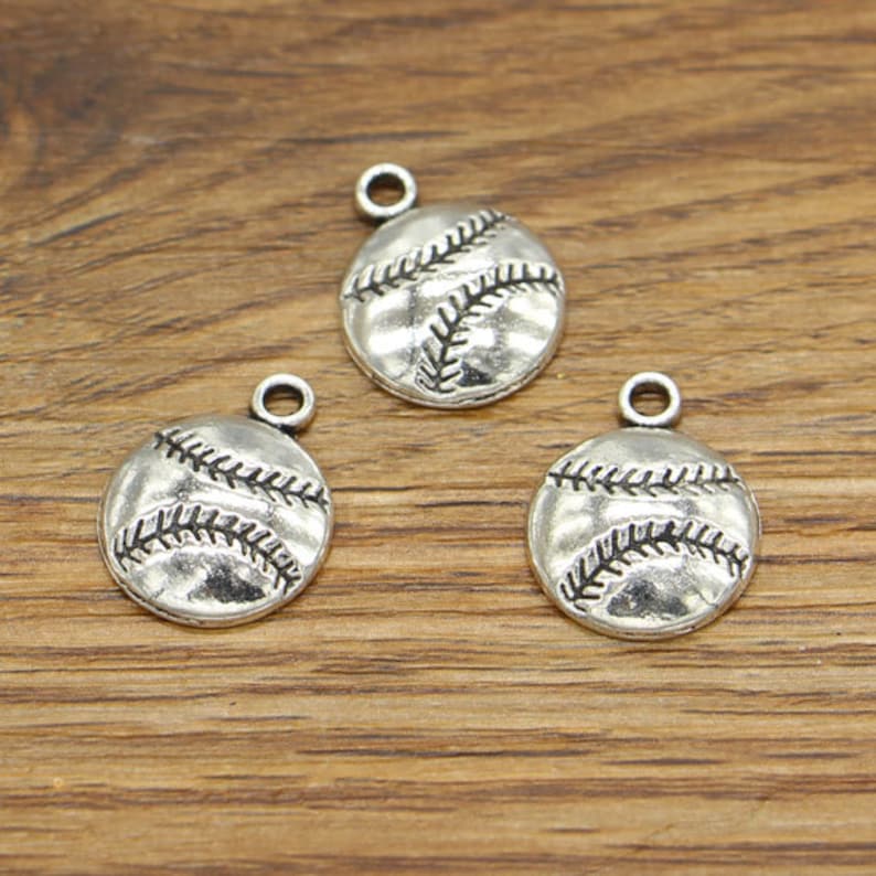 20pcs Baseball Charms Ball Charms Sports Charms 2 Sided - Etsy