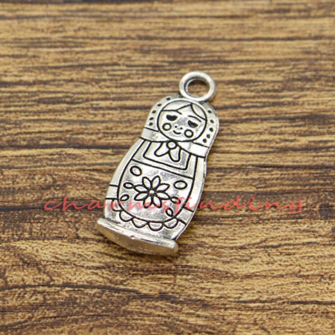 15pcs Russian Doll Charms Matryoshka Charms Antique Silver - Etsy