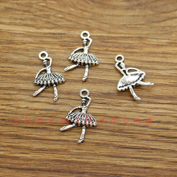 30pcs Ballerina Charms Dancer Ballet Charm Antique Silver Tone - Etsy