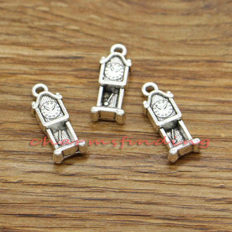 20pcs Grandfather Clock Charms Clock Charms Antique Silver - Etsy