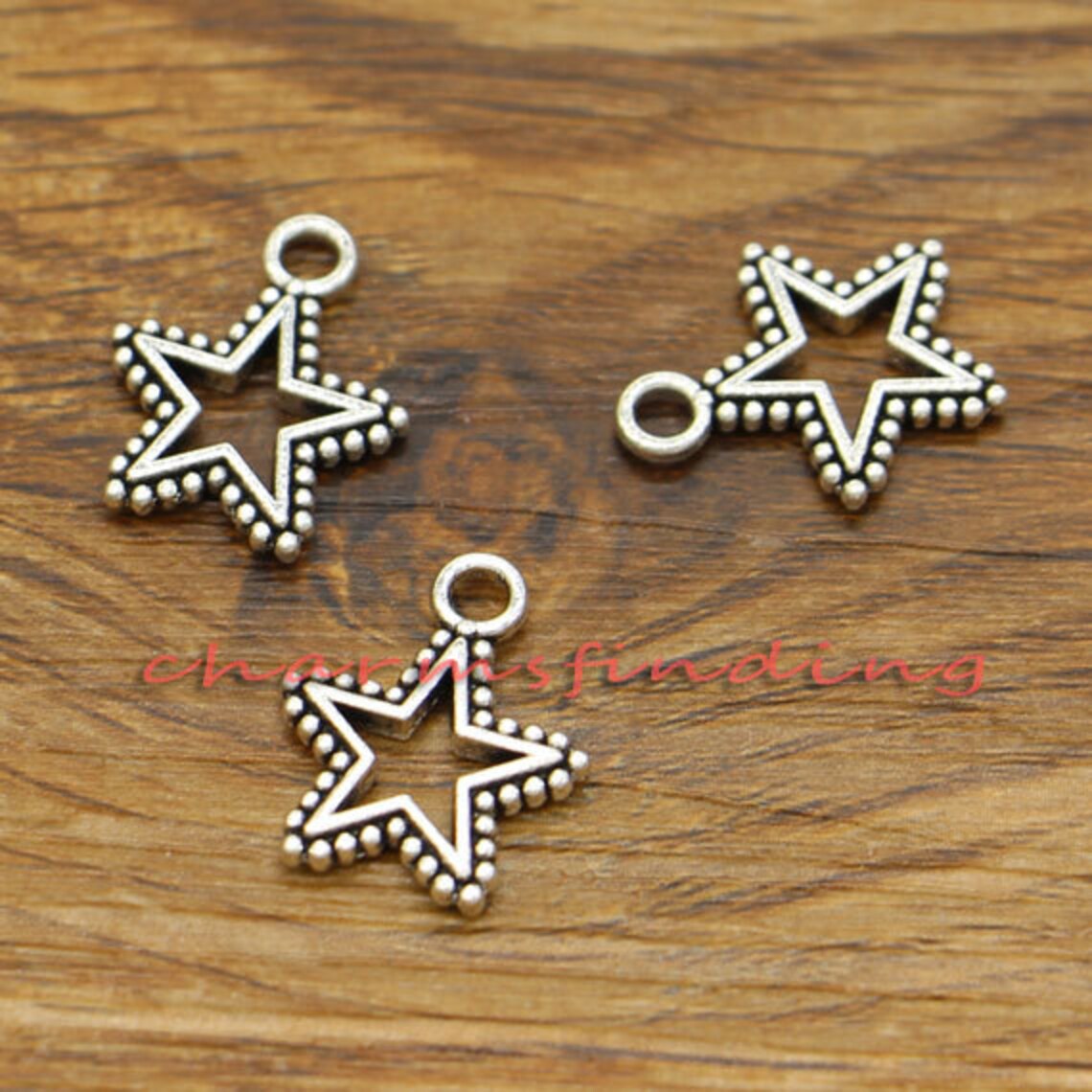 30pcs Star Charms Celestial Charms Antique Silver Tone 14x18mm - Etsy