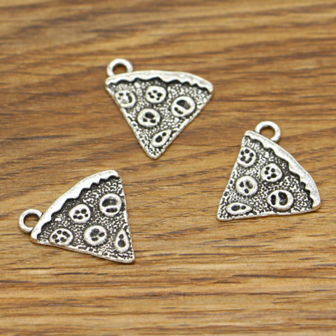 30pcs Pizza Charms Food Charmantique Silver Tone 19x20mm Cf2626 - Etsy