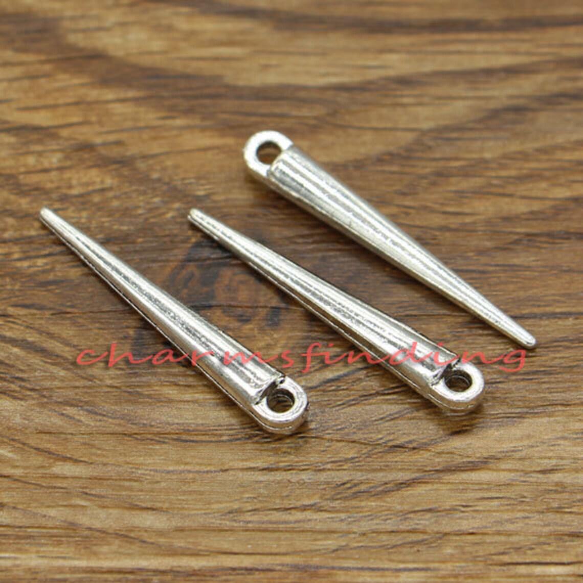 15pcs Spike Charms 3D Charms Antique Silver Tone 34x5mm Cf0110 | Etsy