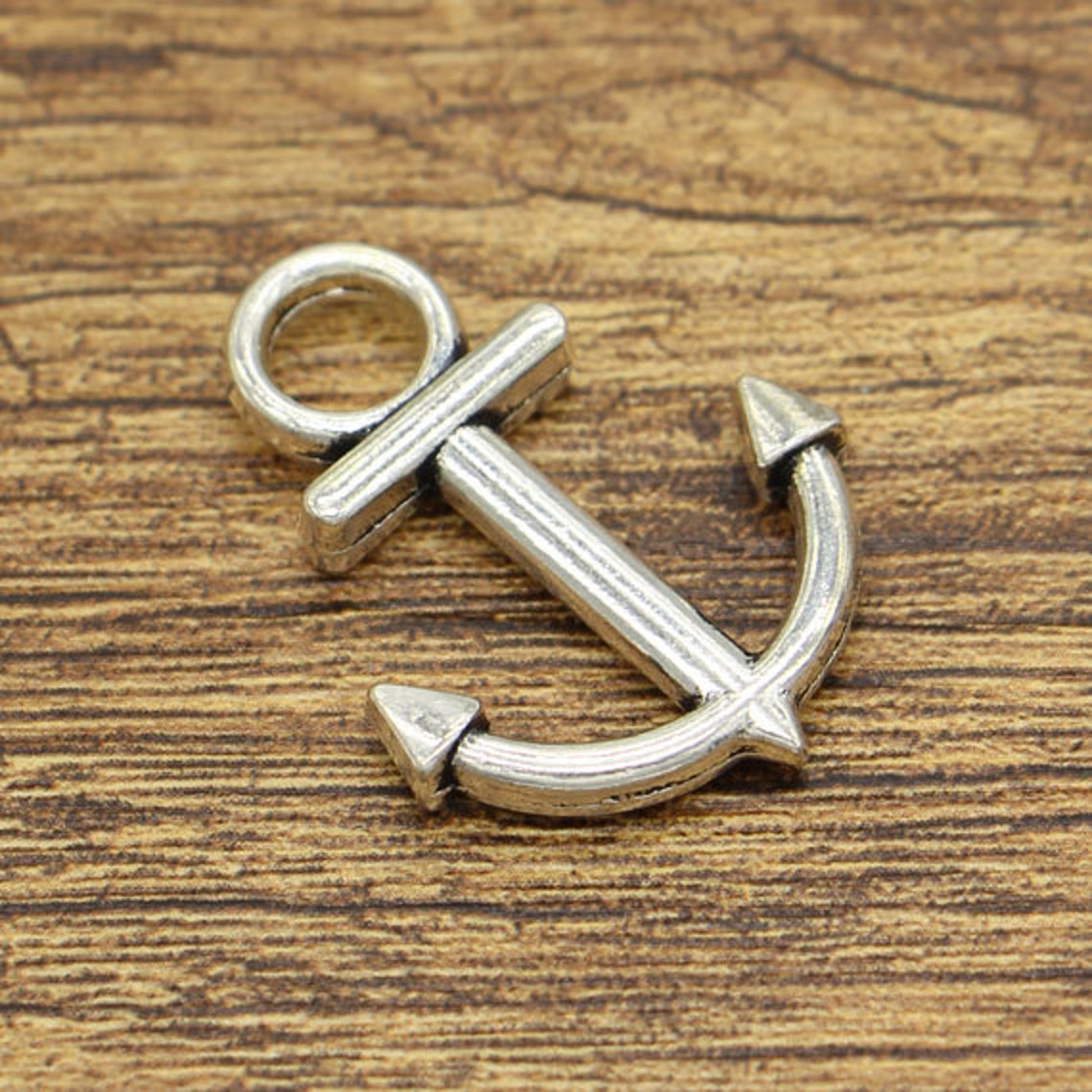 8pcs Anchor Pendant Charms Nautical Charms Antique Silver Tone | Etsy