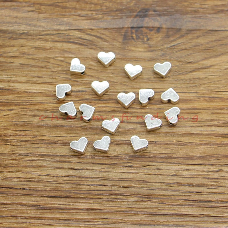 Metal Heart Shaped Beads - Etsy UK
