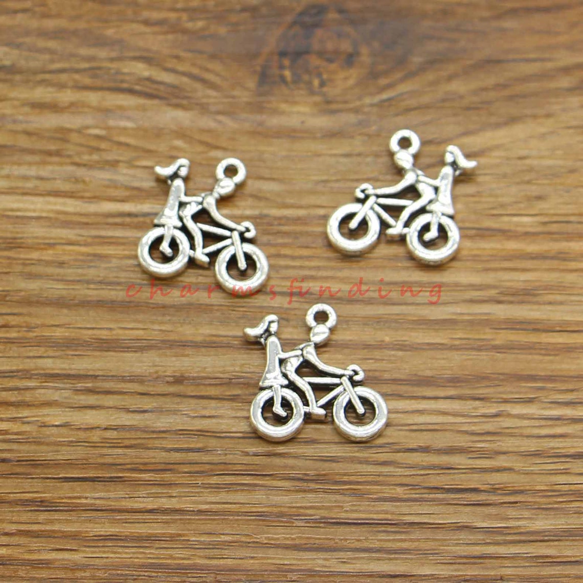 15pcs Bicycle Charms Cycle Bike Charms Antique Silver Tone - Etsy