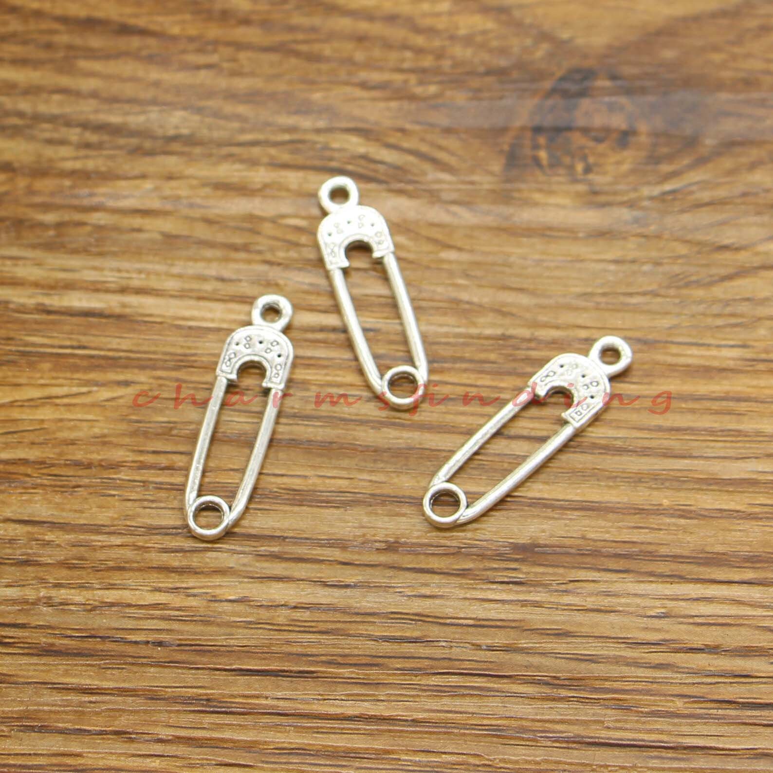 30pcs Safety Pin Charms Diaper Pin Baby Charm Jewelry Making | Etsy