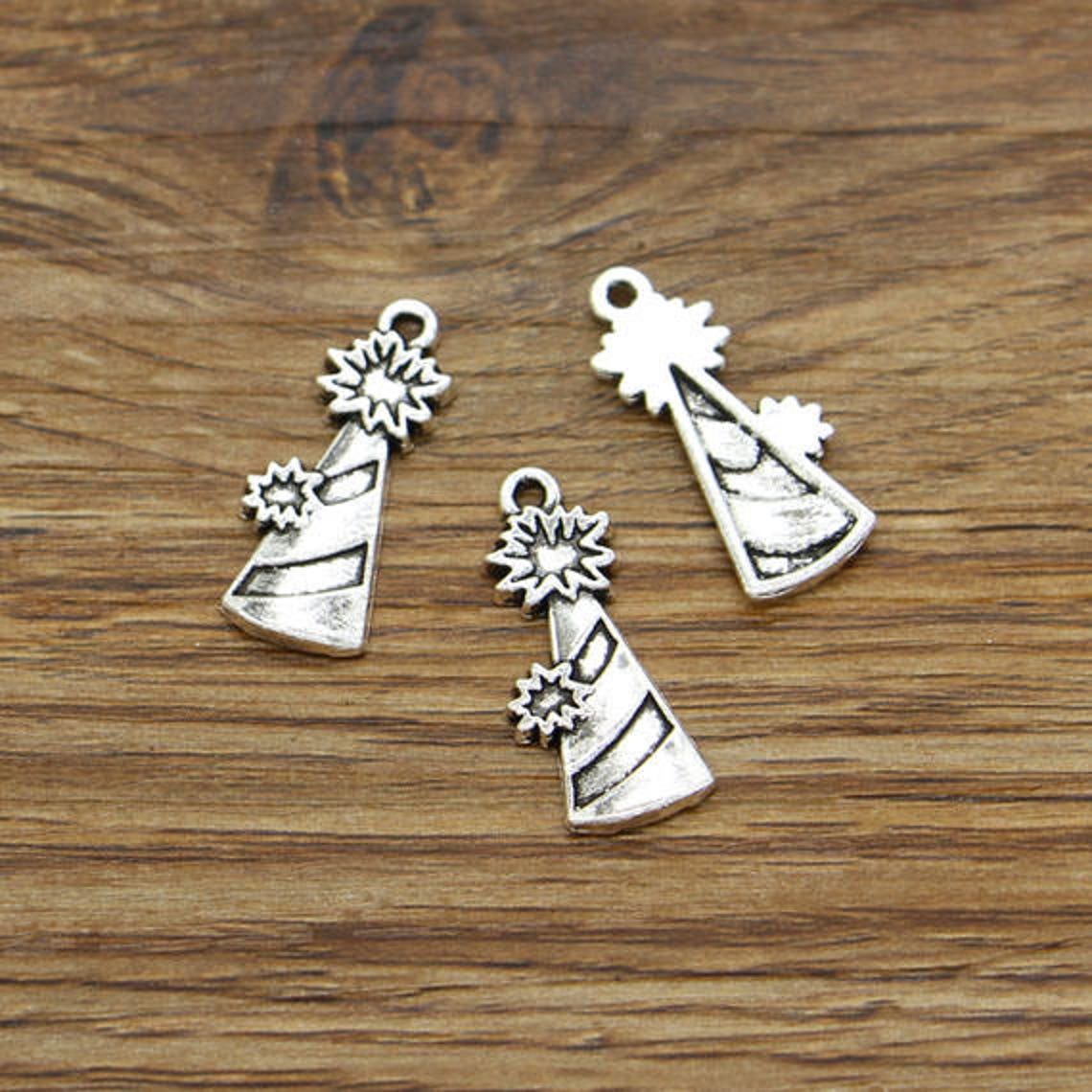 50pcs Christmas Tree Charms Tree Charms Holiday Charms Antique - Etsy