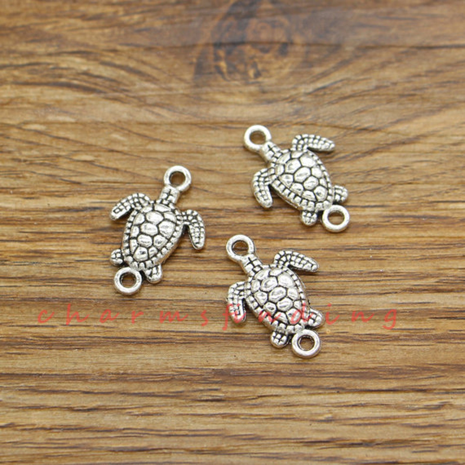 50pcs Turtle Connector Charms Tortoise Charms Animal Charms - Etsy