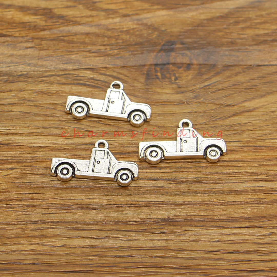 25 Pickup Truck Charms Transportation Charms Antique Silver Tone ...
