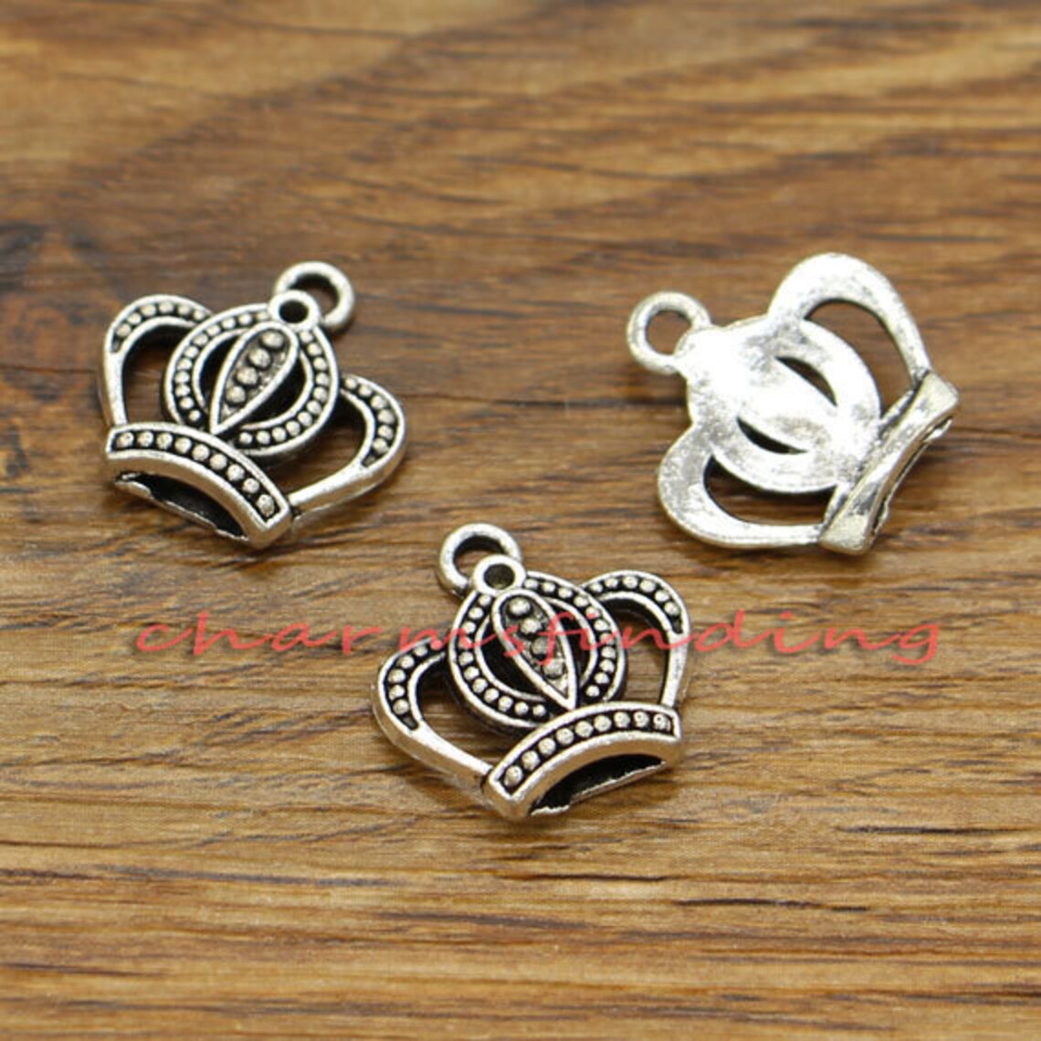 20pcs Crown Charms Queen Princess Charms Antique Silver Tone - Etsy