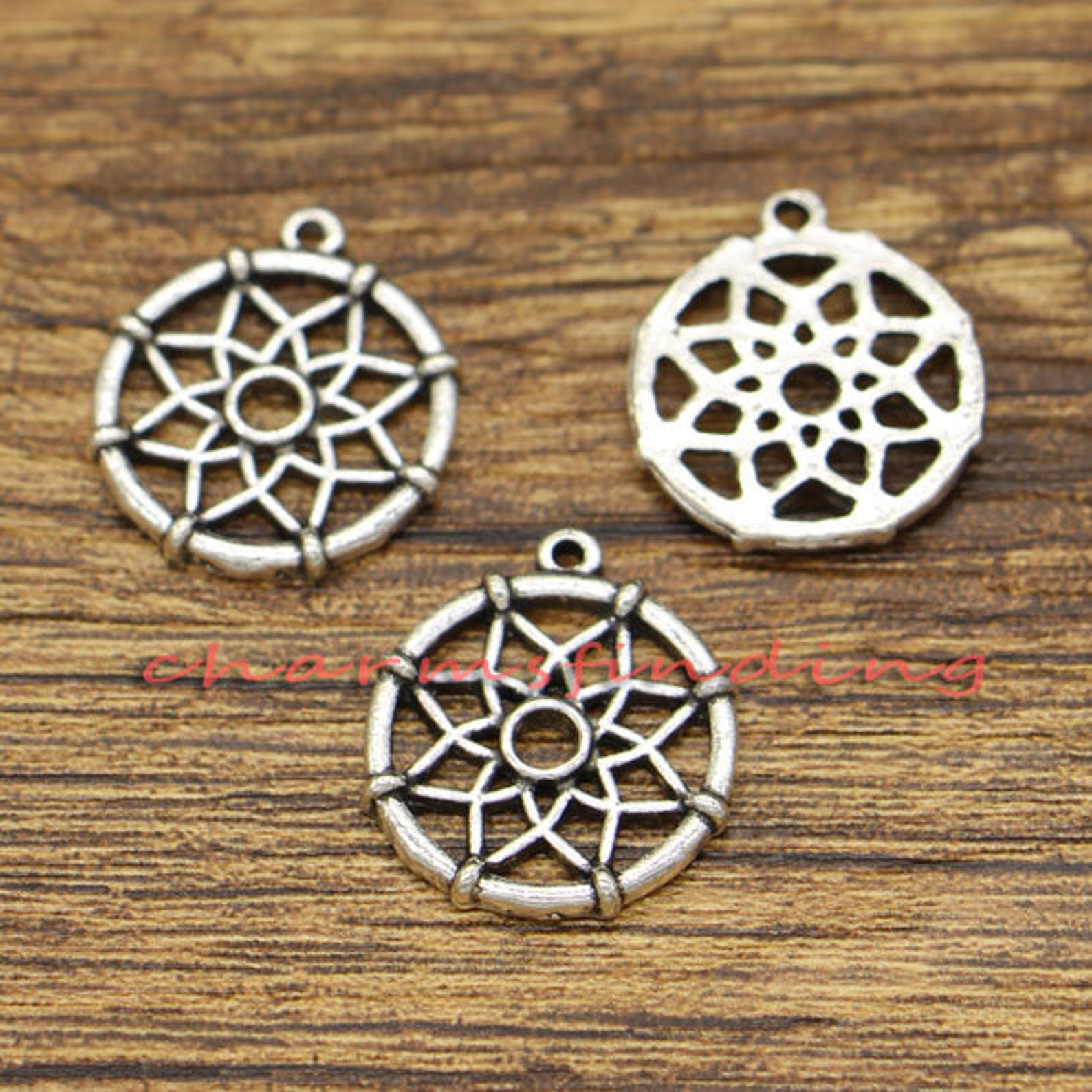 20pcs Dreamcatcher Charms Native Charm Antique Silver Tone - Etsy
