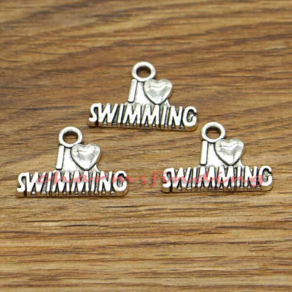 Swimmer Charm - Etsy