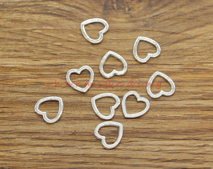 Tiny Gold Floating Heart Necklace - Gold Filled Floating Heart Charm on ...