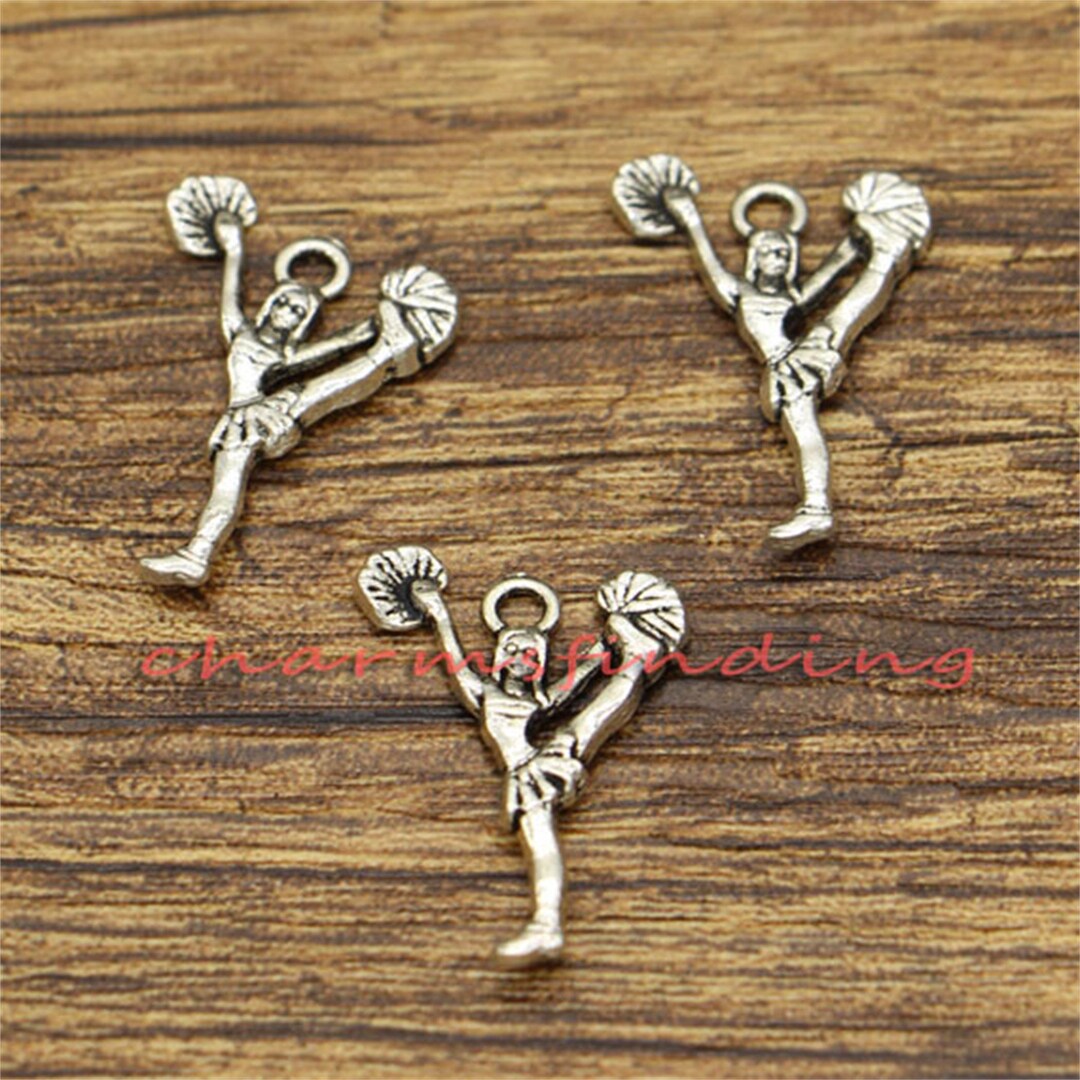 50pcs Cheerleader Charm Cheerleading Charm Cheer Charm I Love to Cheer ...