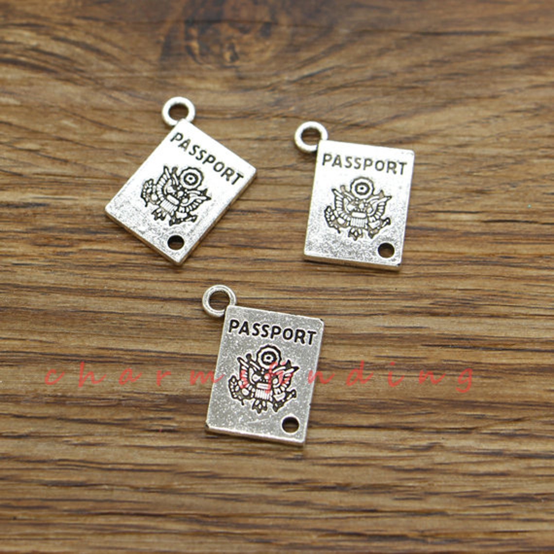 15pcs Passport Charms Travel Charms Antique Silver Tone - Etsy