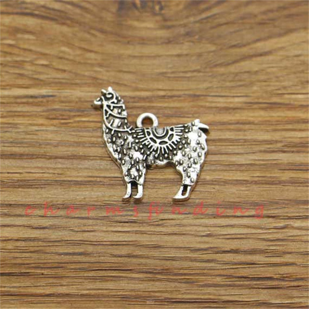 10pcs Llama charms Alpaca Charms Antique Silver Tone 26x25mm Cf3694 - Etsy