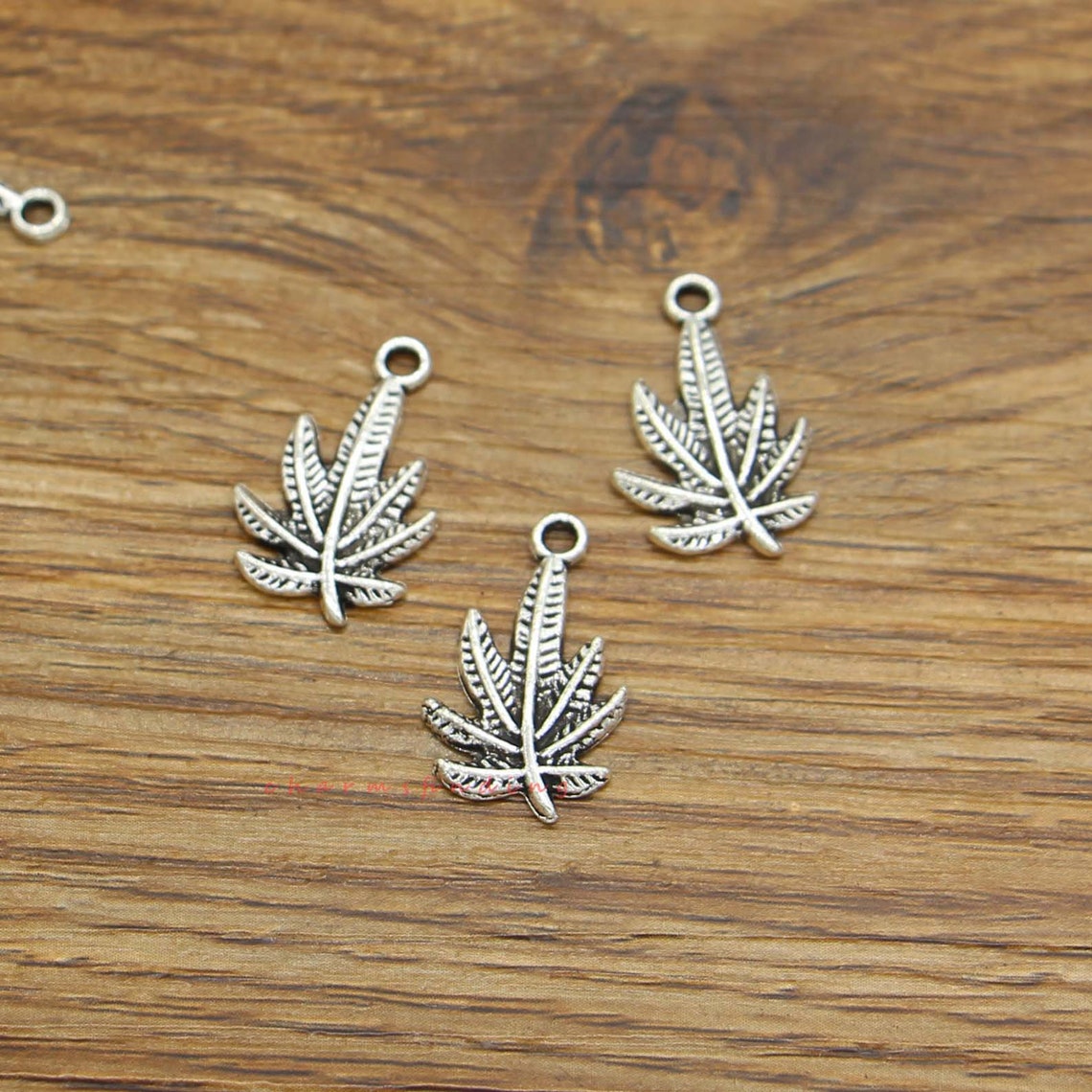 30pcs Tree Leaf Plant Charms Antique Silver Tone 14x22mm - Etsy