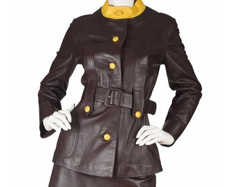 Mod Leather Jacket - Etsy