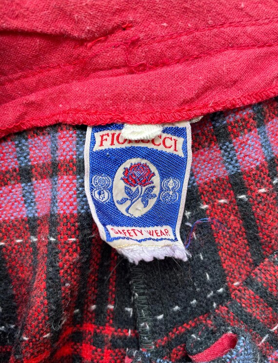 Fiorucci 1980s Vintage Plaid Wool Paper Bag High-Wais… - Gem