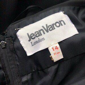 Jean Varon 1970s Vintage Black Chiffon Empire Waist Evening Dress Sz S ...