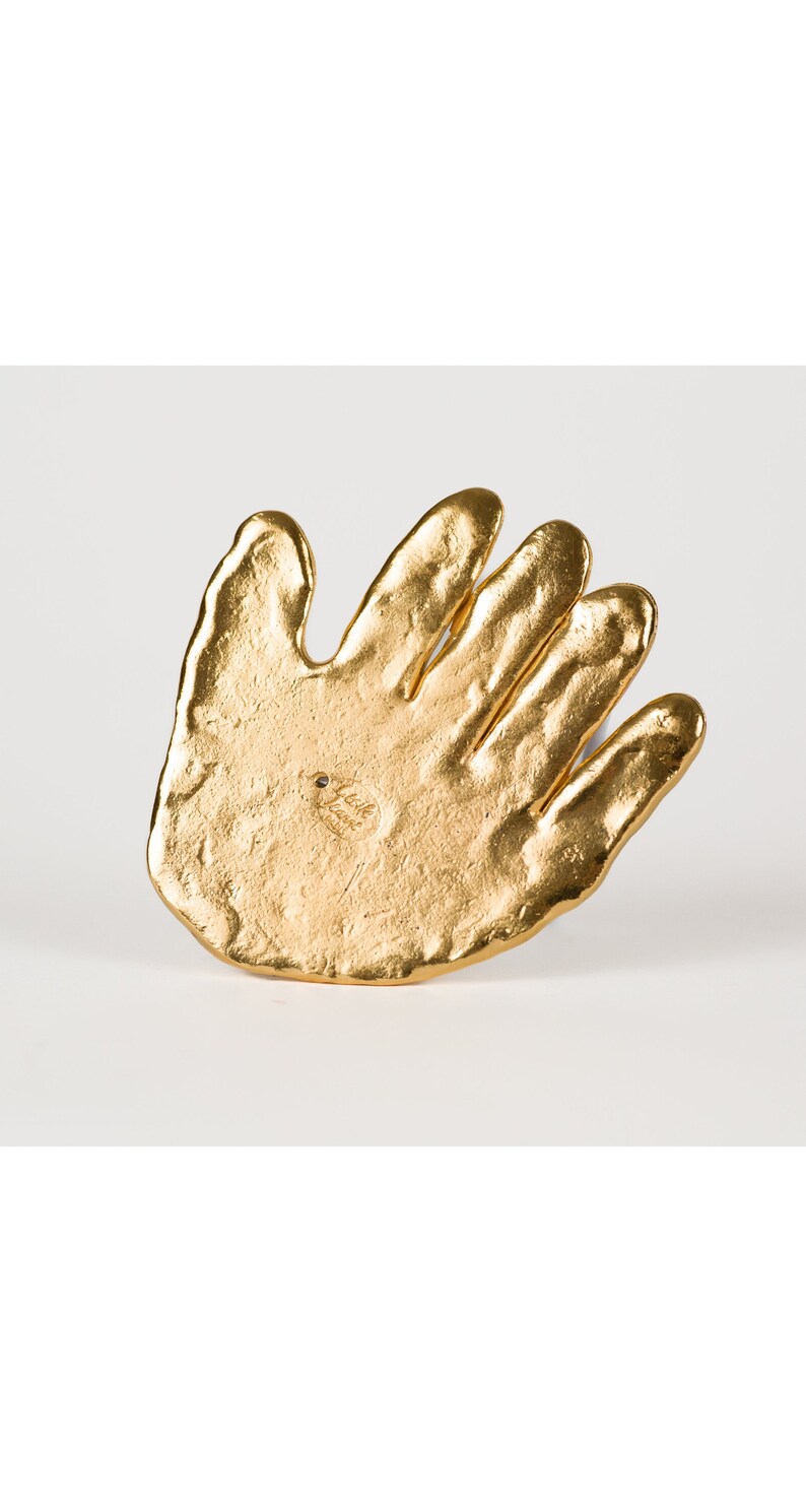 Cecile & Jeanne 1990s Vintage Figural Hand Gold-tone Metal - Etsy