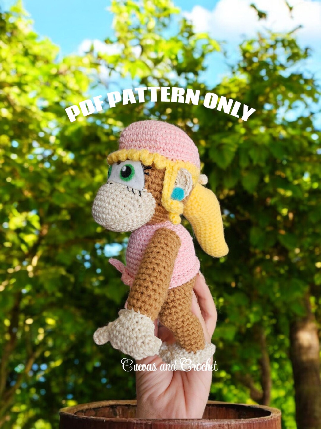 Dixie Crochet Pattern Monkey Doll (PDF Pattern) - Etsy