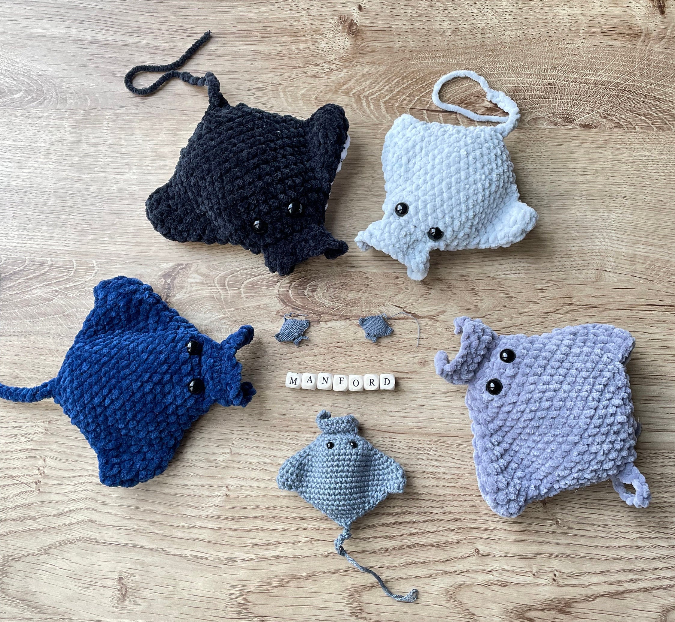 Manford the Manta Ray Crochet Pattern, Sea Creature, Marine Life ...