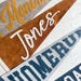 Large Single Word Custom Suede and Leather Pennant Flag Banner ...