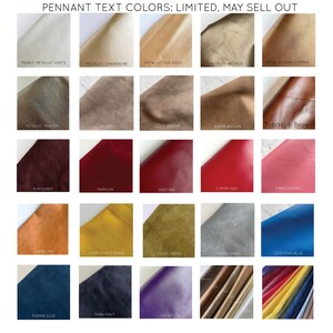 Large Single Word Custom Suede and Leather Pennant Flag Banner - Etsy