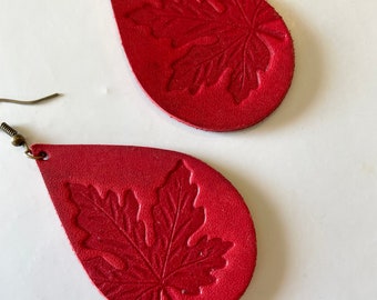 Leather Maple Leaf | Etsy