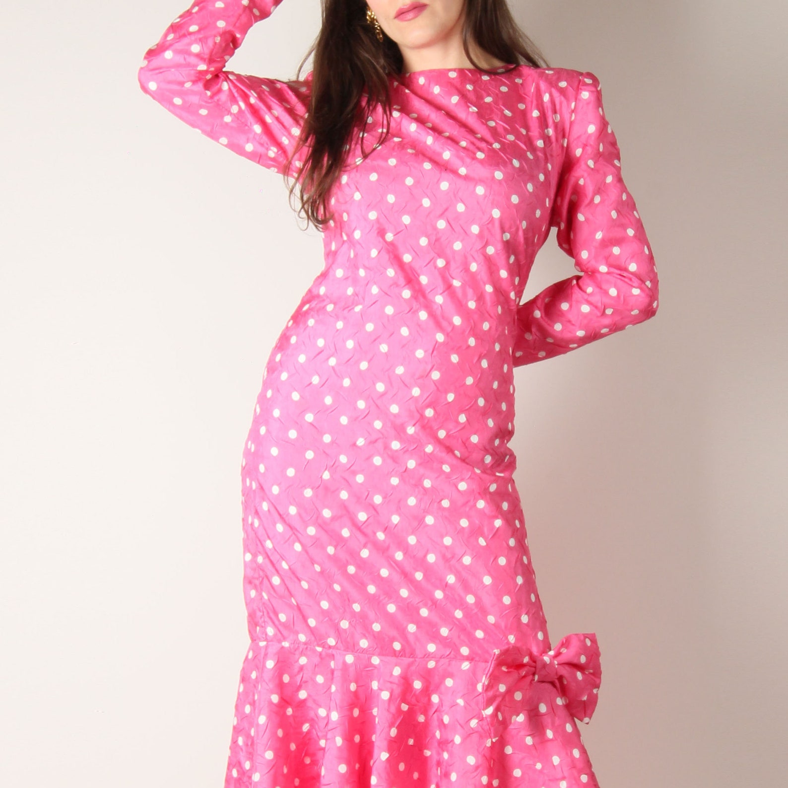 80s Vintage Midi Dress 80s Cocktail Dynasty Dress Etsy