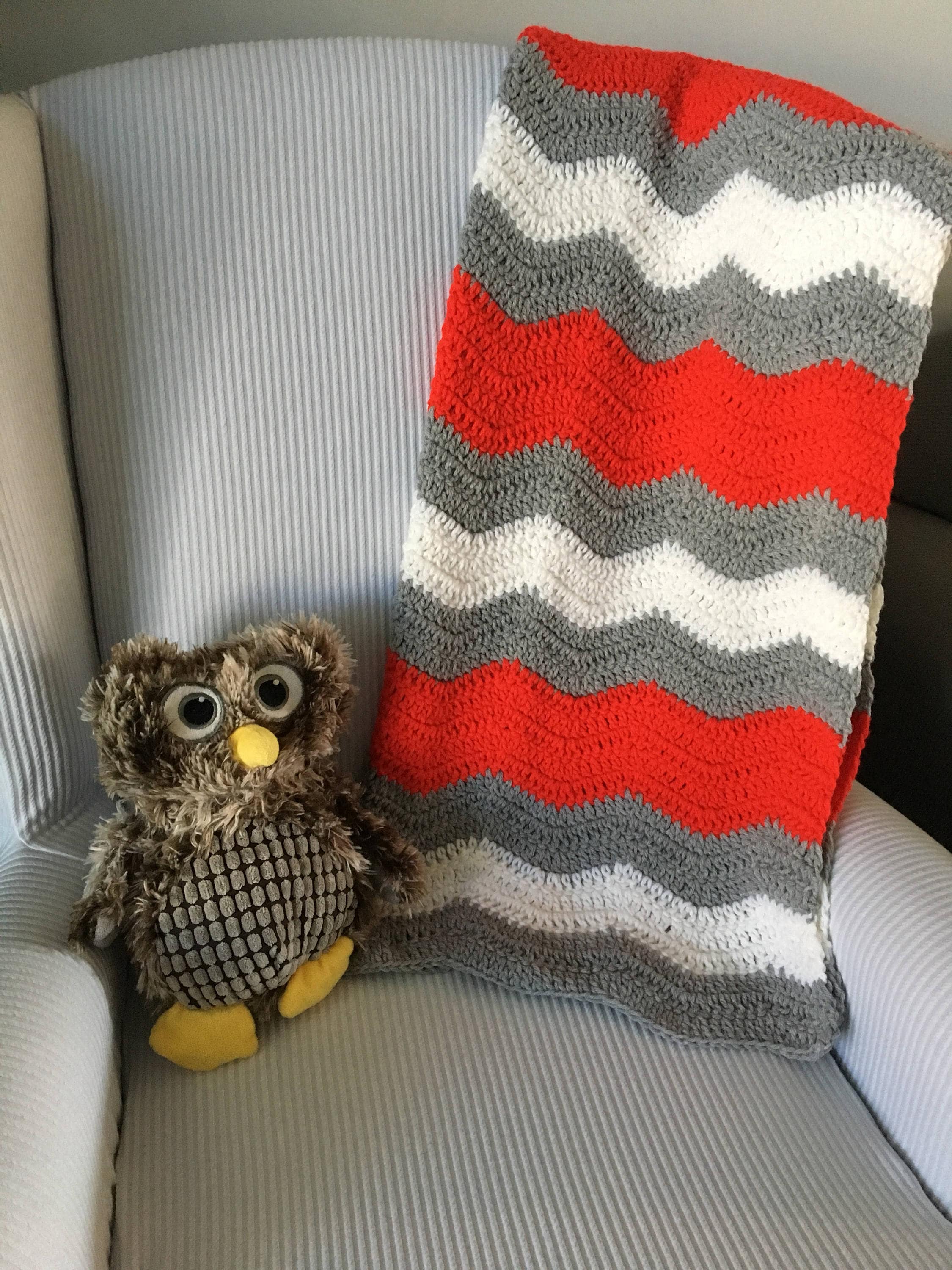 Crochet Pattern For Ohio State Afghan