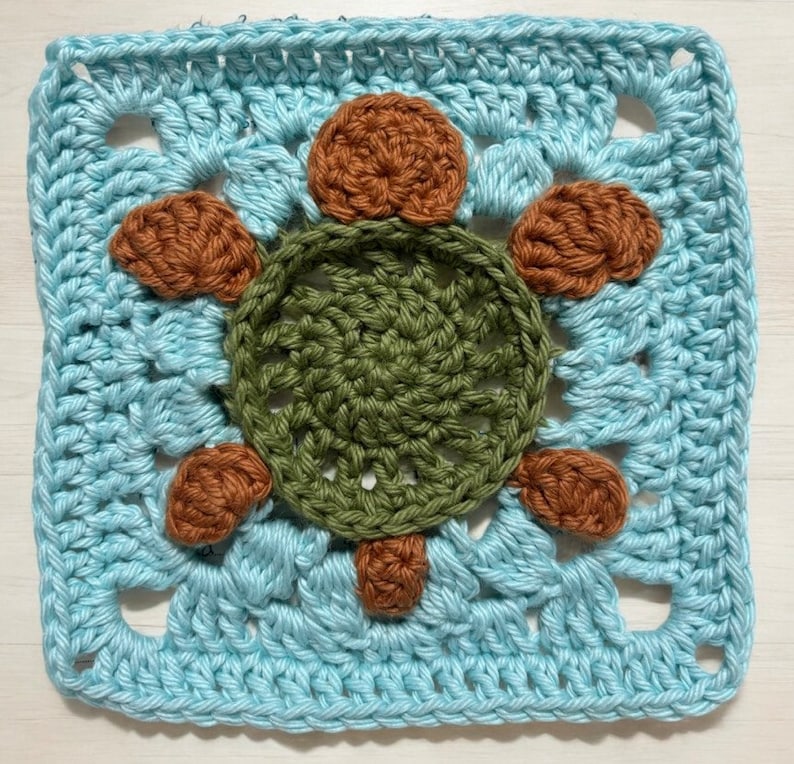 Turtle Granny Square Pattern - Etsy